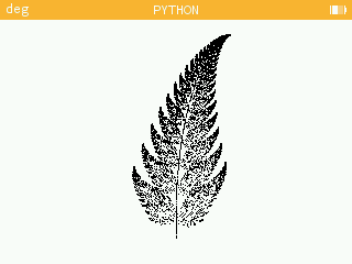 Deux fractales approchées en Python avec Numworks : r/numworks