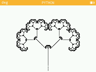 Deux fractales approchées en Python avec Numworks : r/numworks
